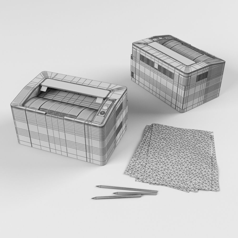 Laser printer 3D model | CGTrader