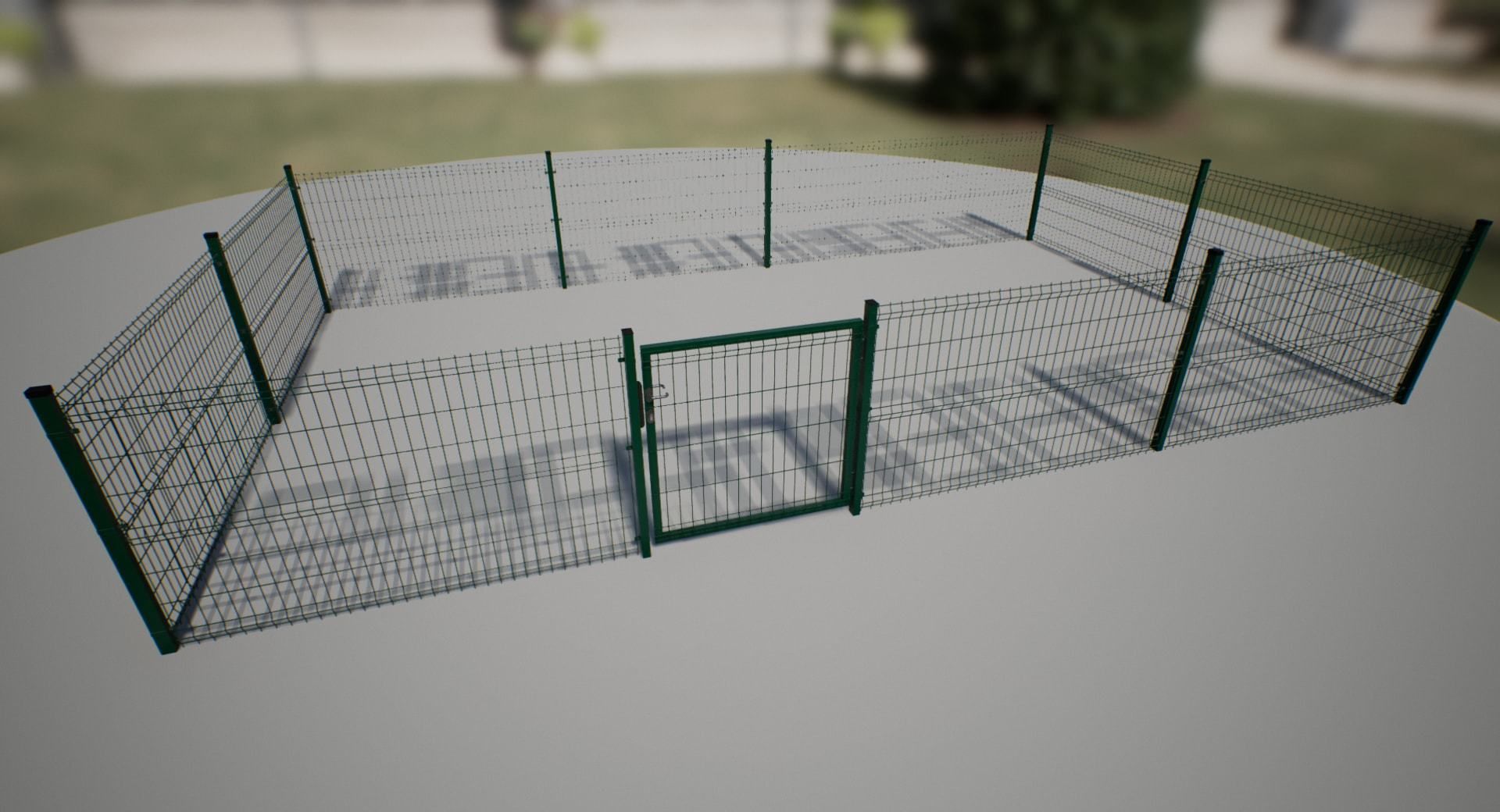 Modular Fence asset game-ready free VR / AR / low-poly 3D model | CGTrader