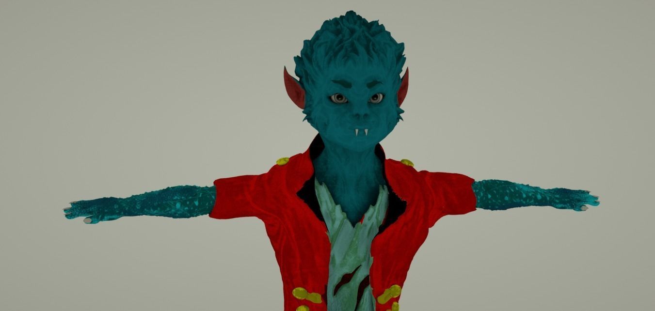 3D model young wolfman VR / AR / low-poly rigged | CGTrader