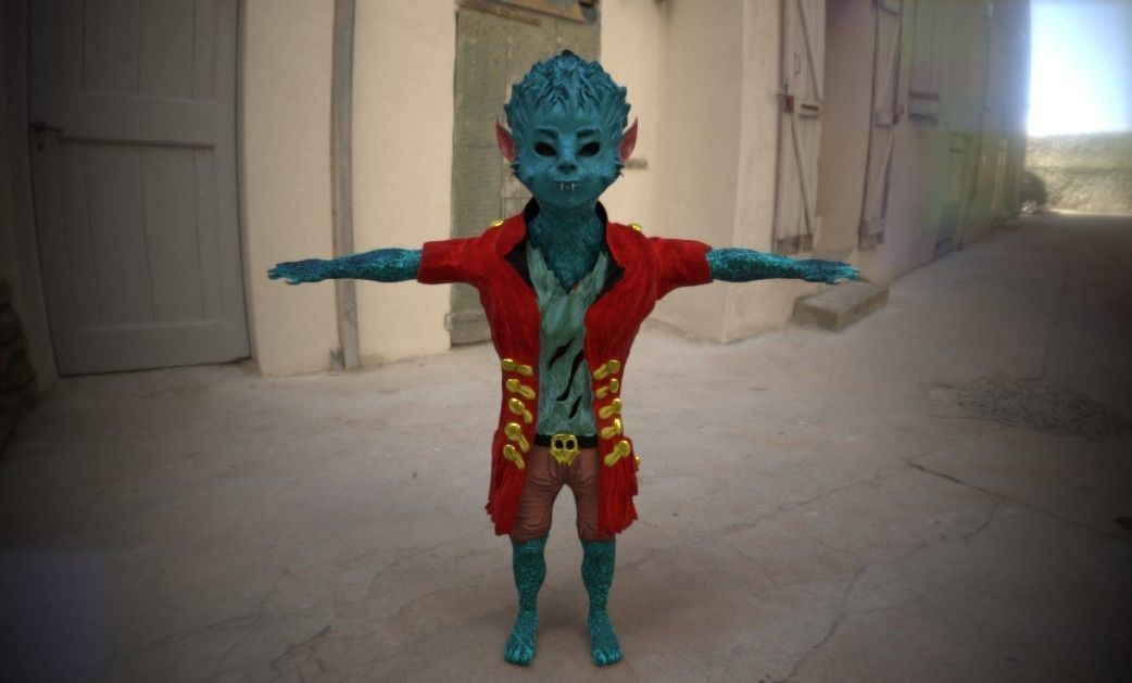 3D model young wolfman VR / AR / low-poly rigged | CGTrader