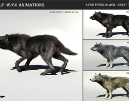 Animated Wolf 3D Models | CGTrader