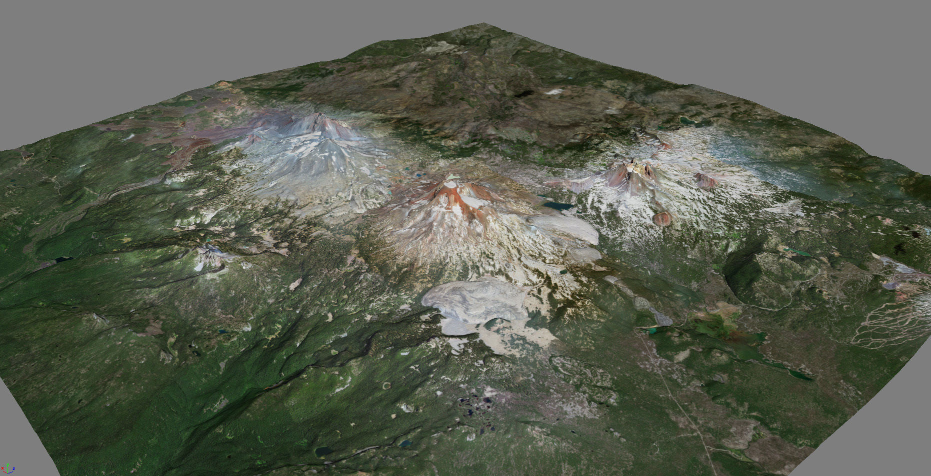 Cascade Mountain Oregon 3D model | CGTrader