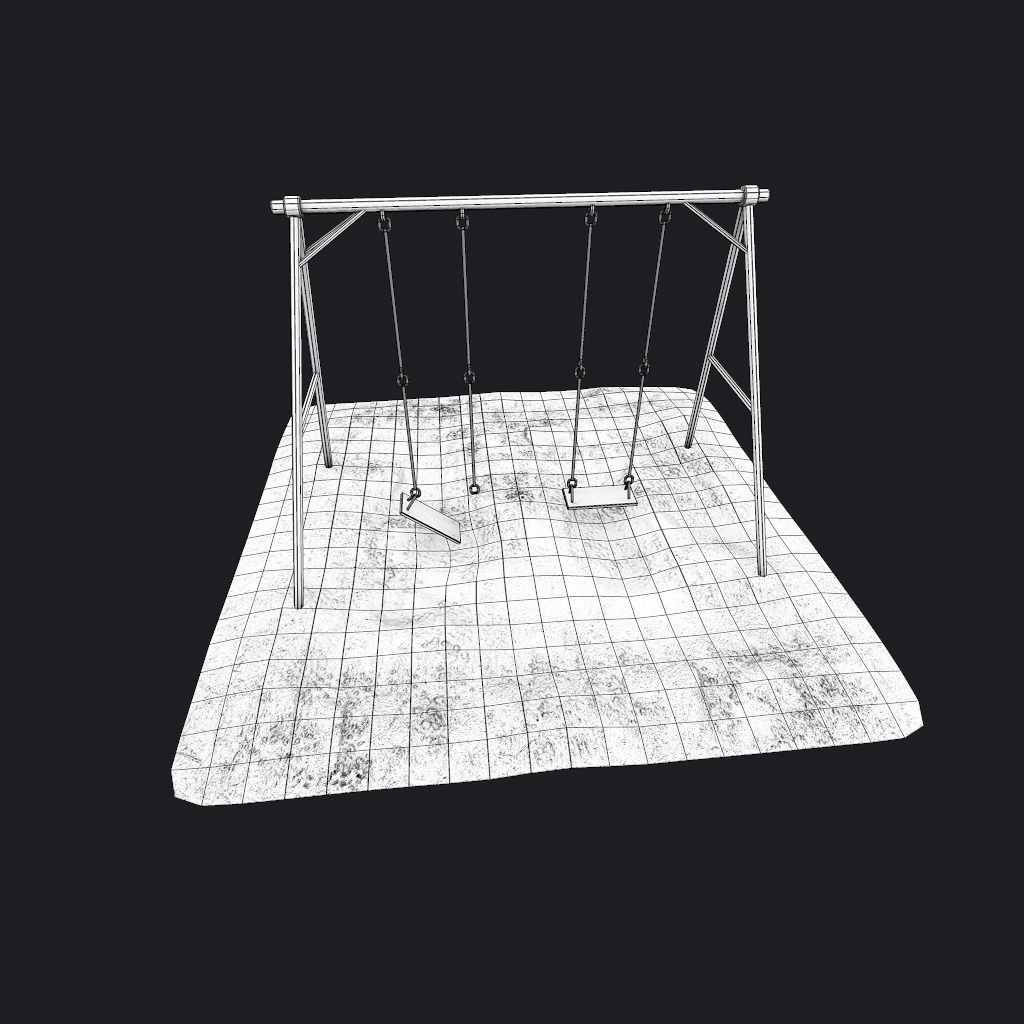 3D model Old Swing pbr VR / AR / low-poly | CGTrader