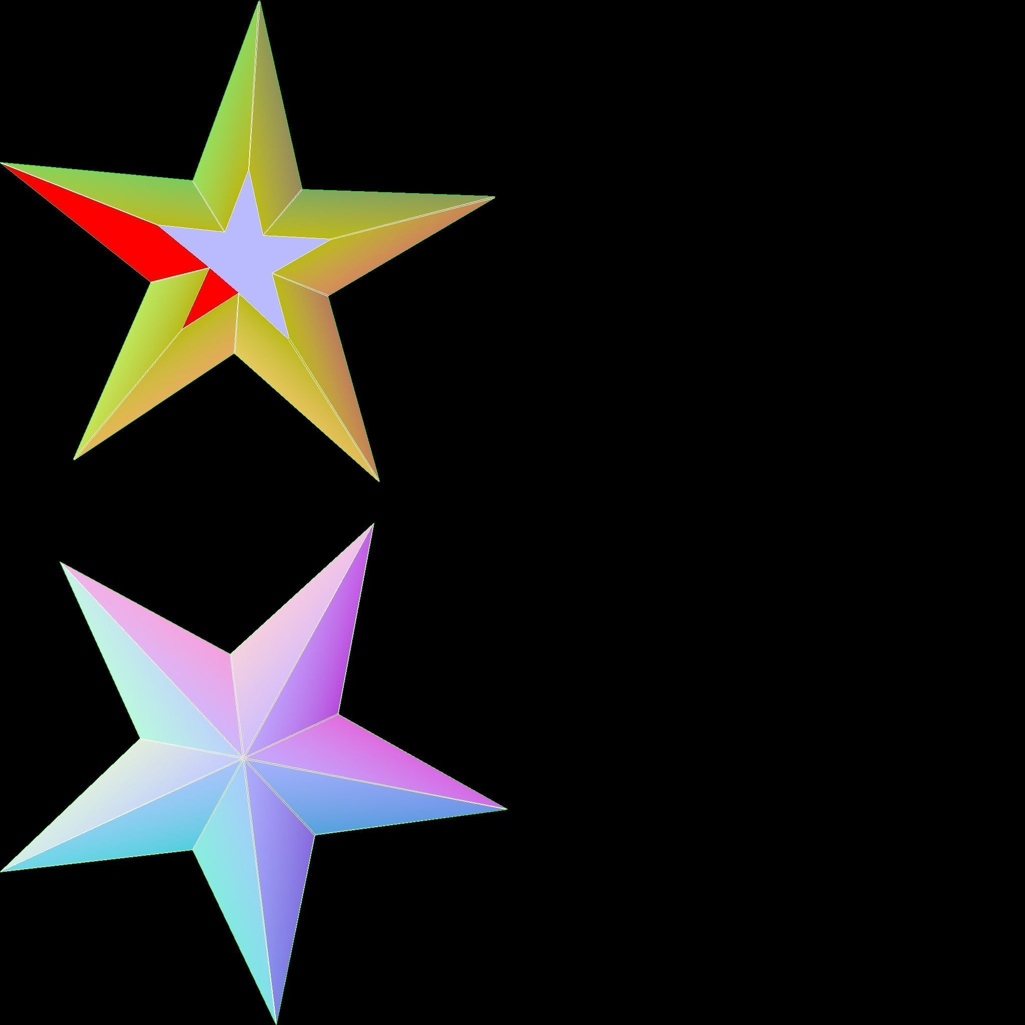 Low Poly Golden Star free VR / AR / low-poly 3D model | CGTrader