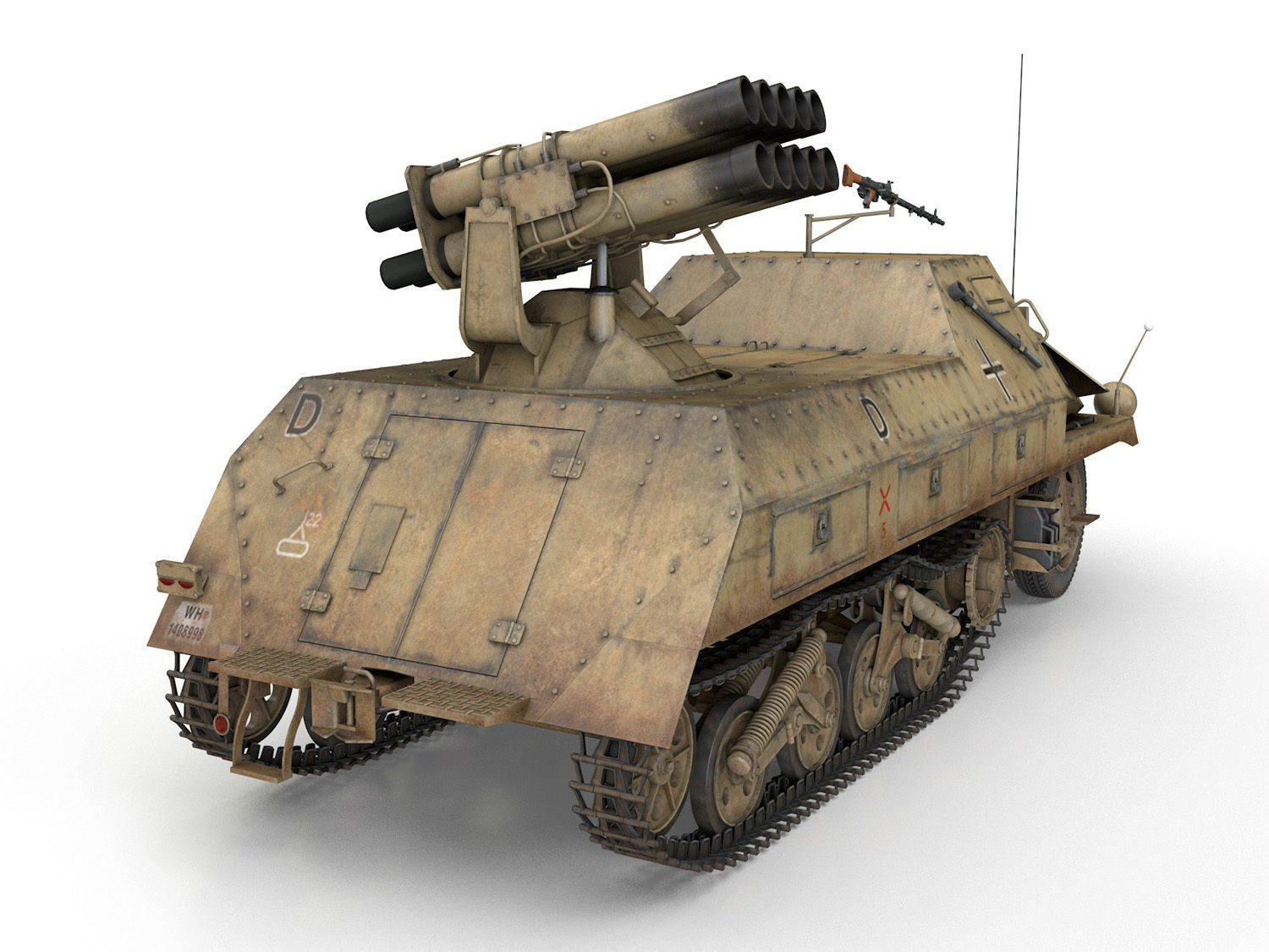 SDKFZ 4 - Panzerwerfer 42 - 7WB 3D model | CGTrader