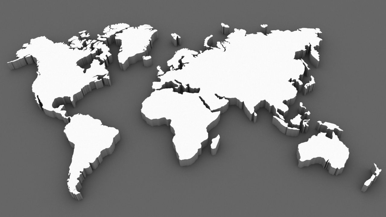 World Map 3D model | CGTrader