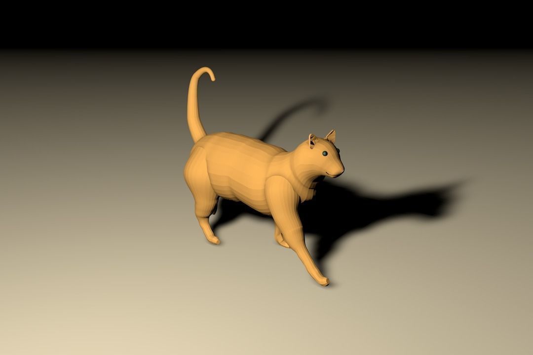 3D model Low Poly Cat VR / AR / low-poly | CGTrader