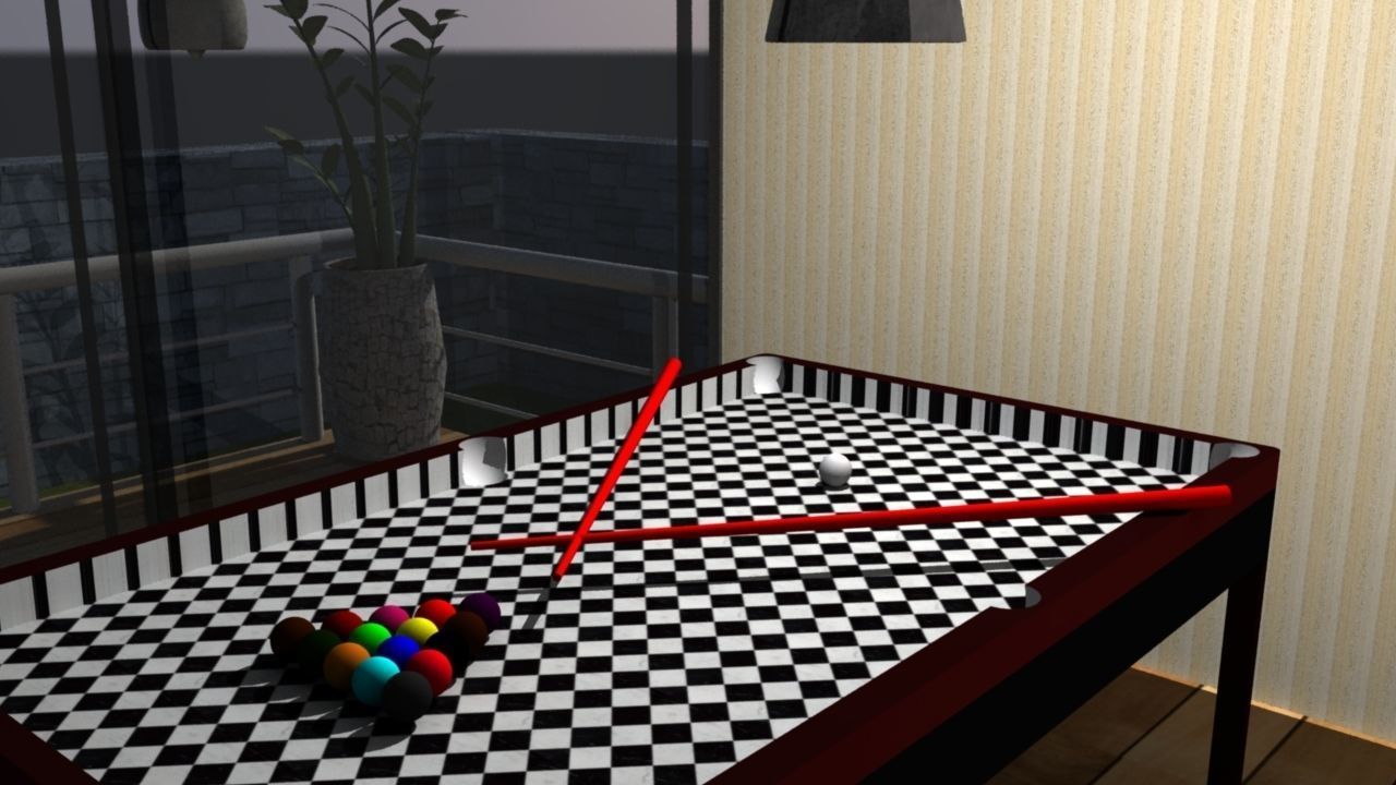 billiard 3D model animated | CGTrader