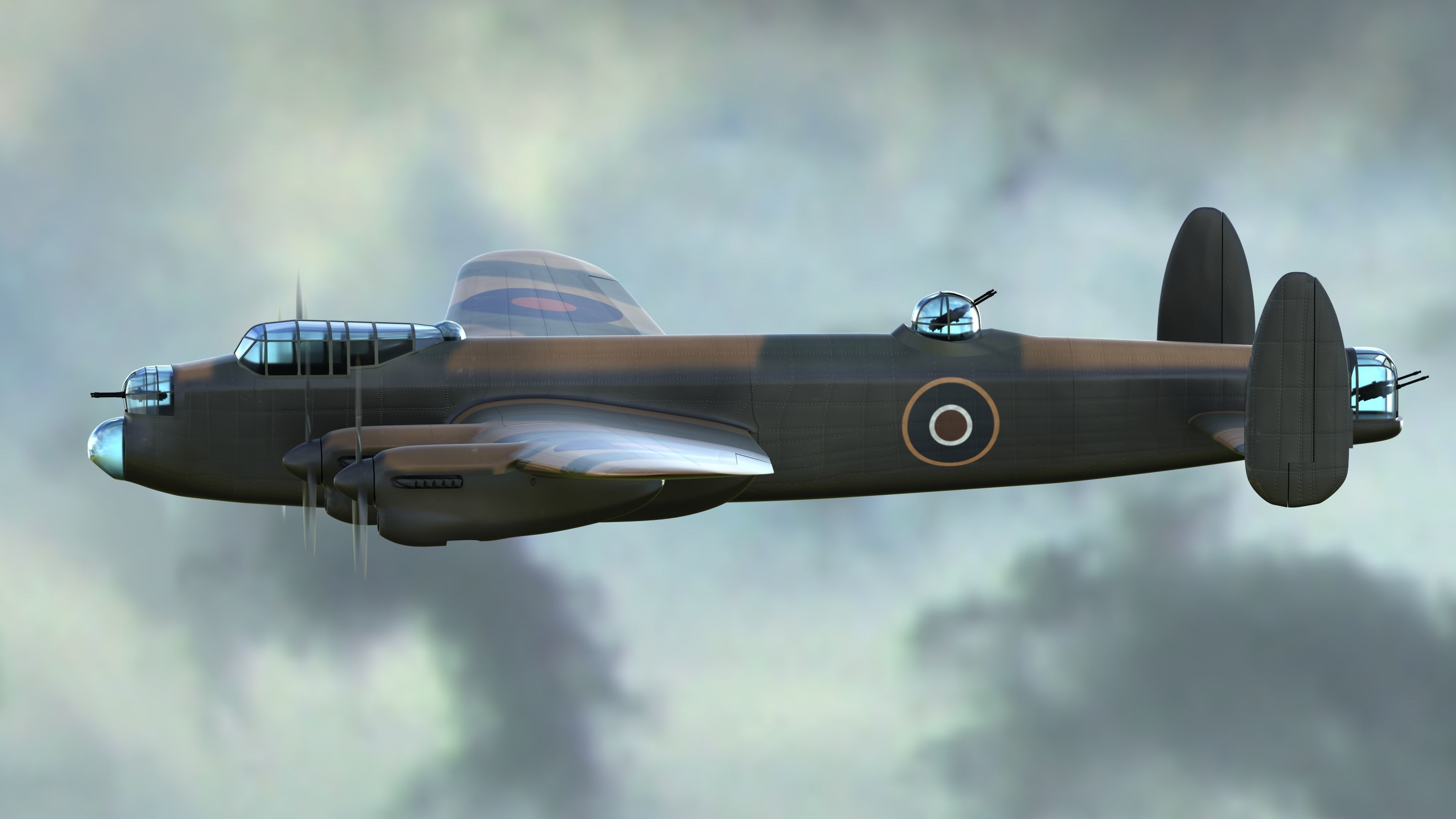 Simple Avro Lancaster 3D model | CGTrader