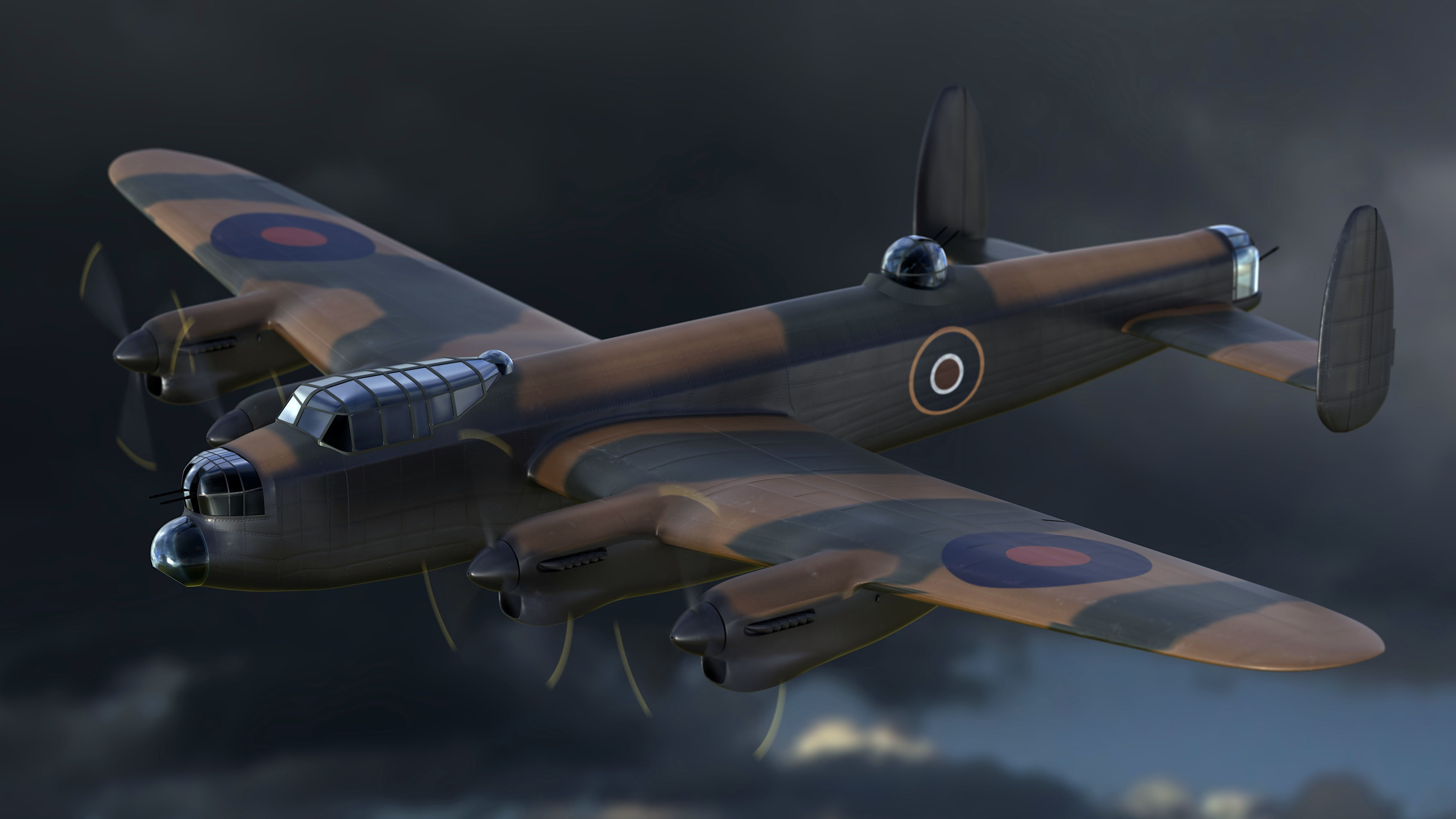 Simple Avro Lancaster 3D model | CGTrader