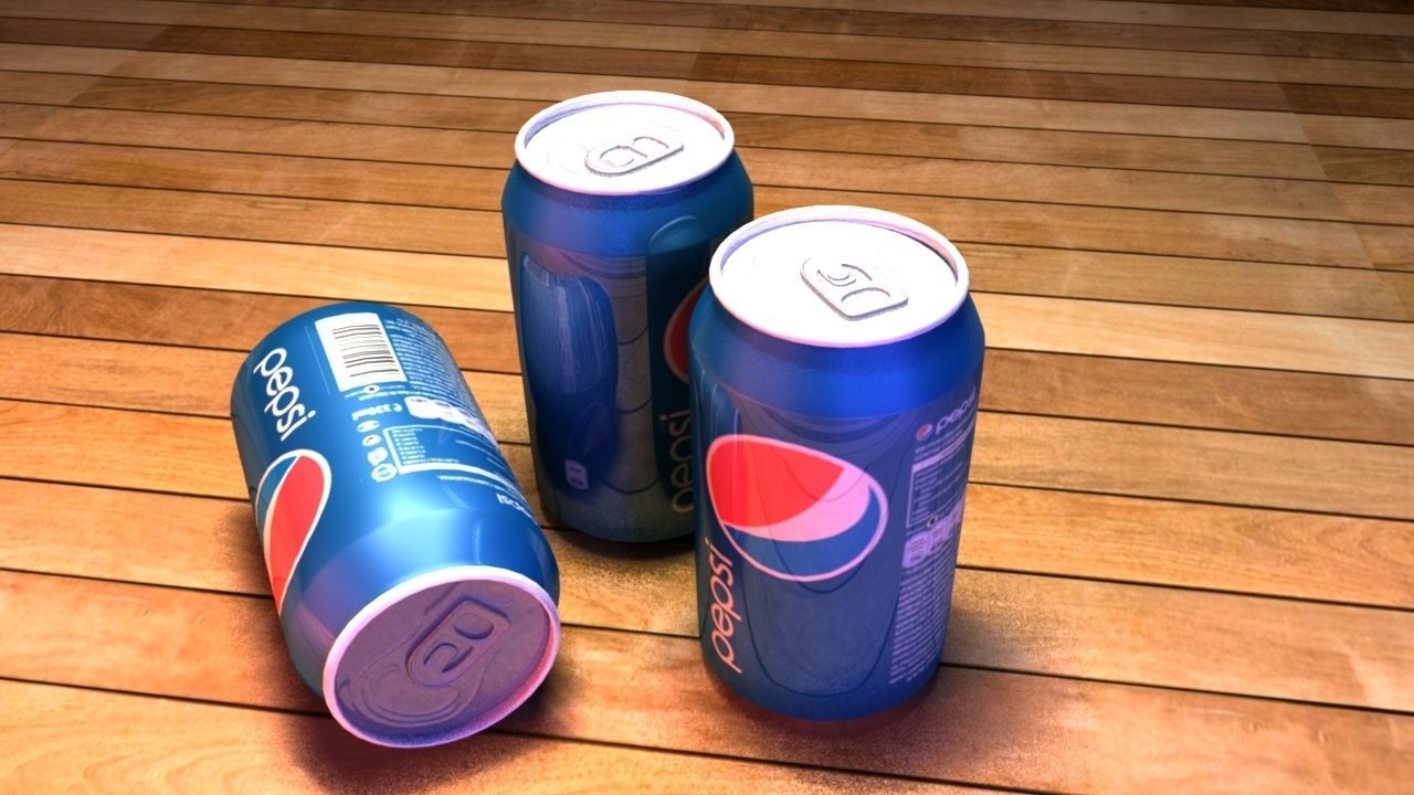 PEPSI 3D three cans of Texture | CGTrader