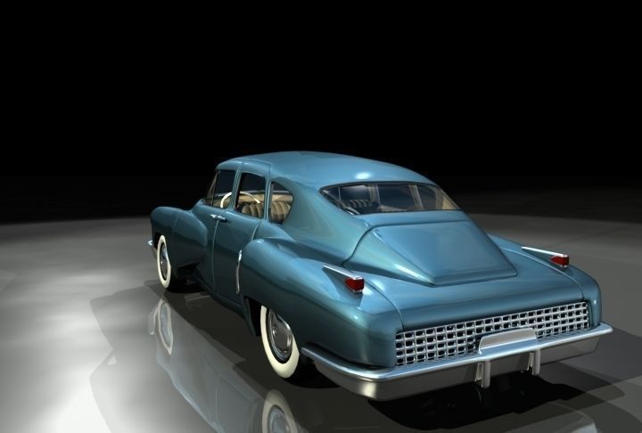 Tucker 48 3D model animated rigged | CGTrader