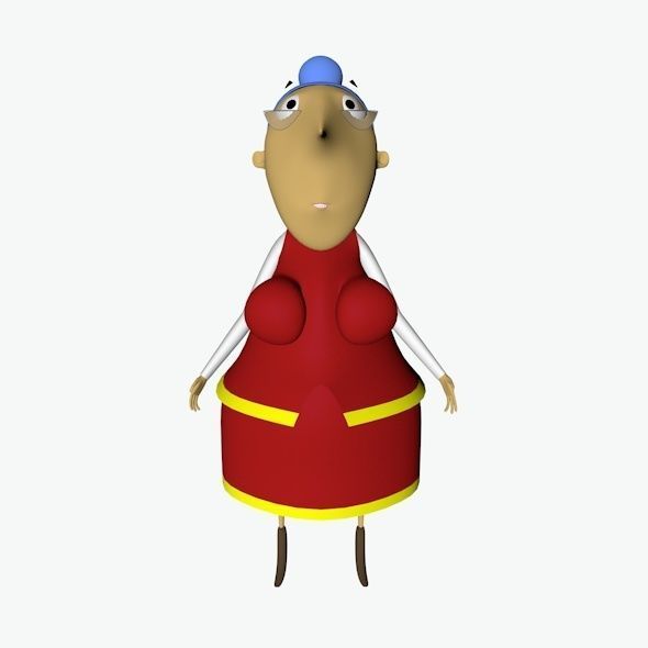 grandmother 3D model | CGTrader