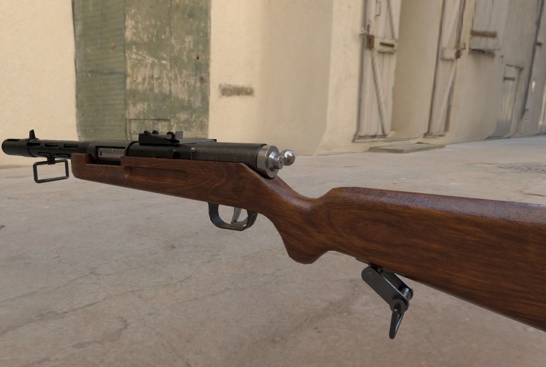 3D model Bergmanns MP35 Submachine Gun VR / AR / low-poly | CGTrader