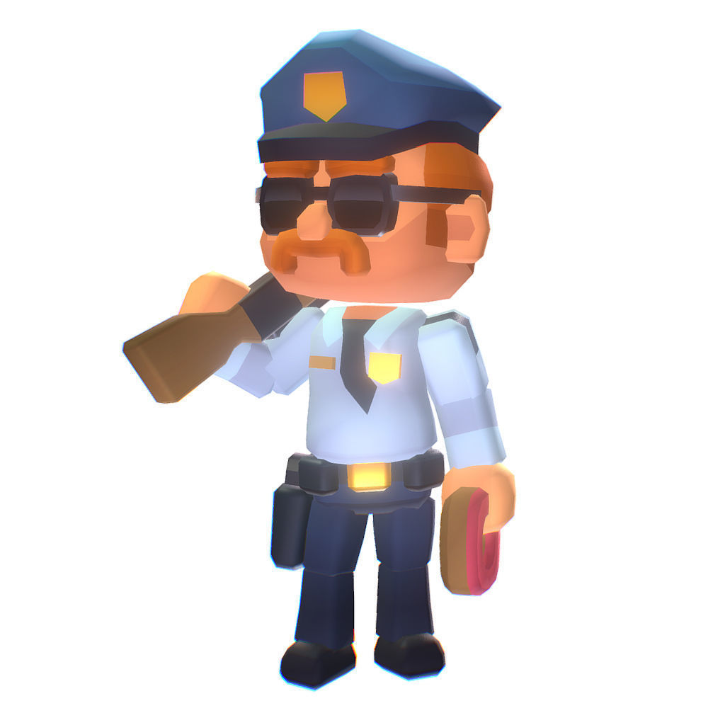3D model Police Station - Proto Series VR / AR / low-poly rigged | CGTrader