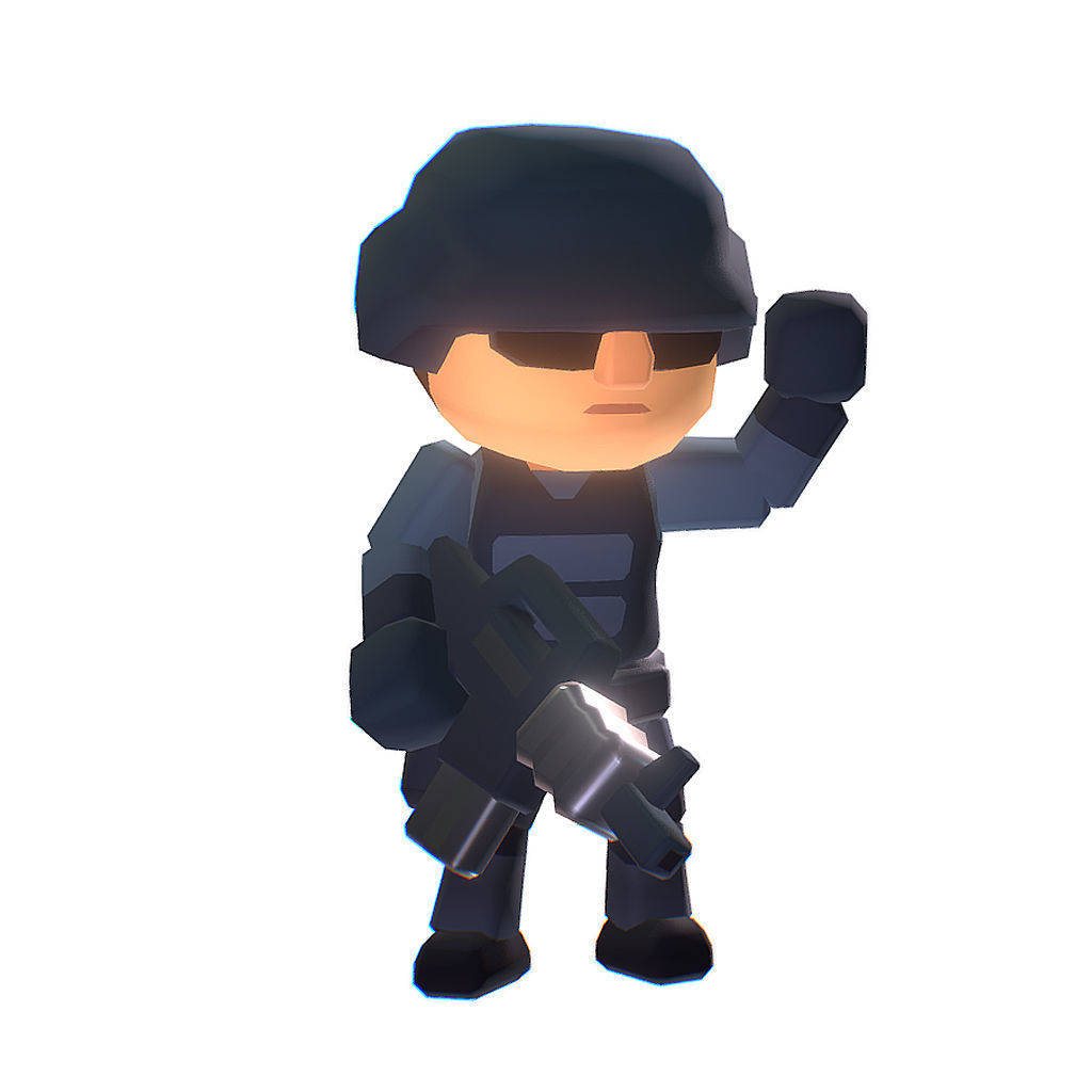 3D model Police Station - Proto Series VR / AR / low-poly rigged | CGTrader
