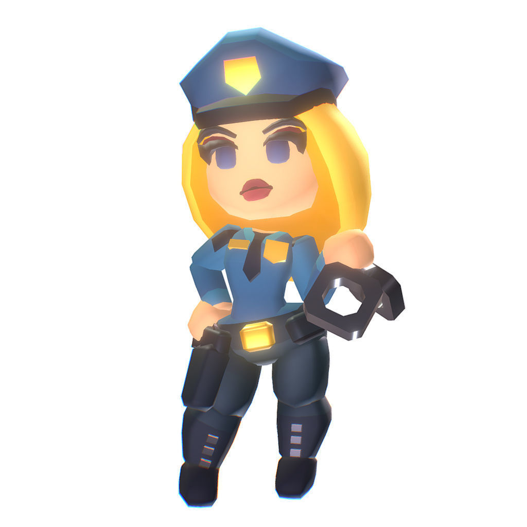 3D model Police Station - Proto Series VR / AR / low-poly rigged | CGTrader