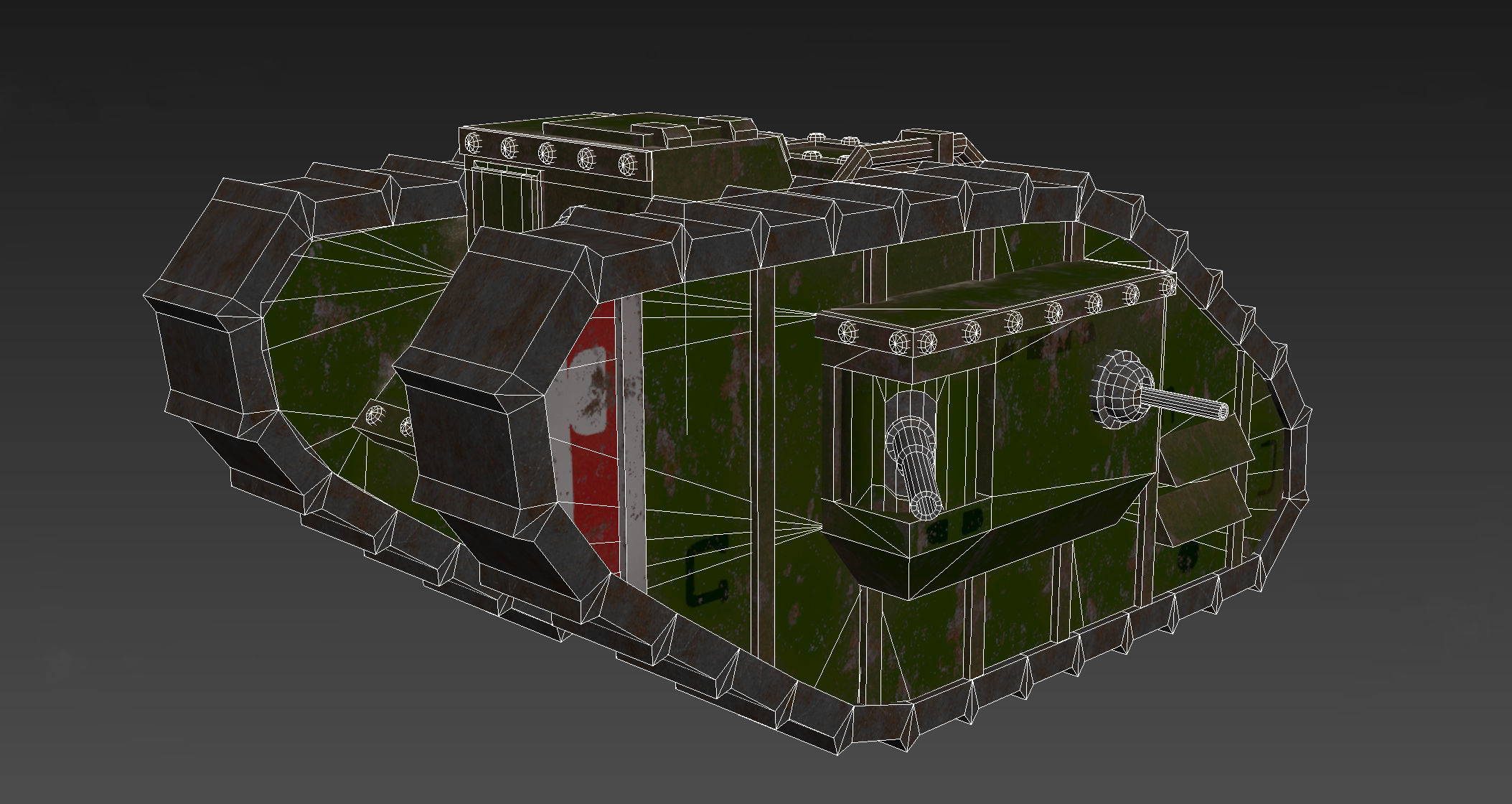3D model Tank Mark V PBR VR / AR / low-poly rigged | CGTrader