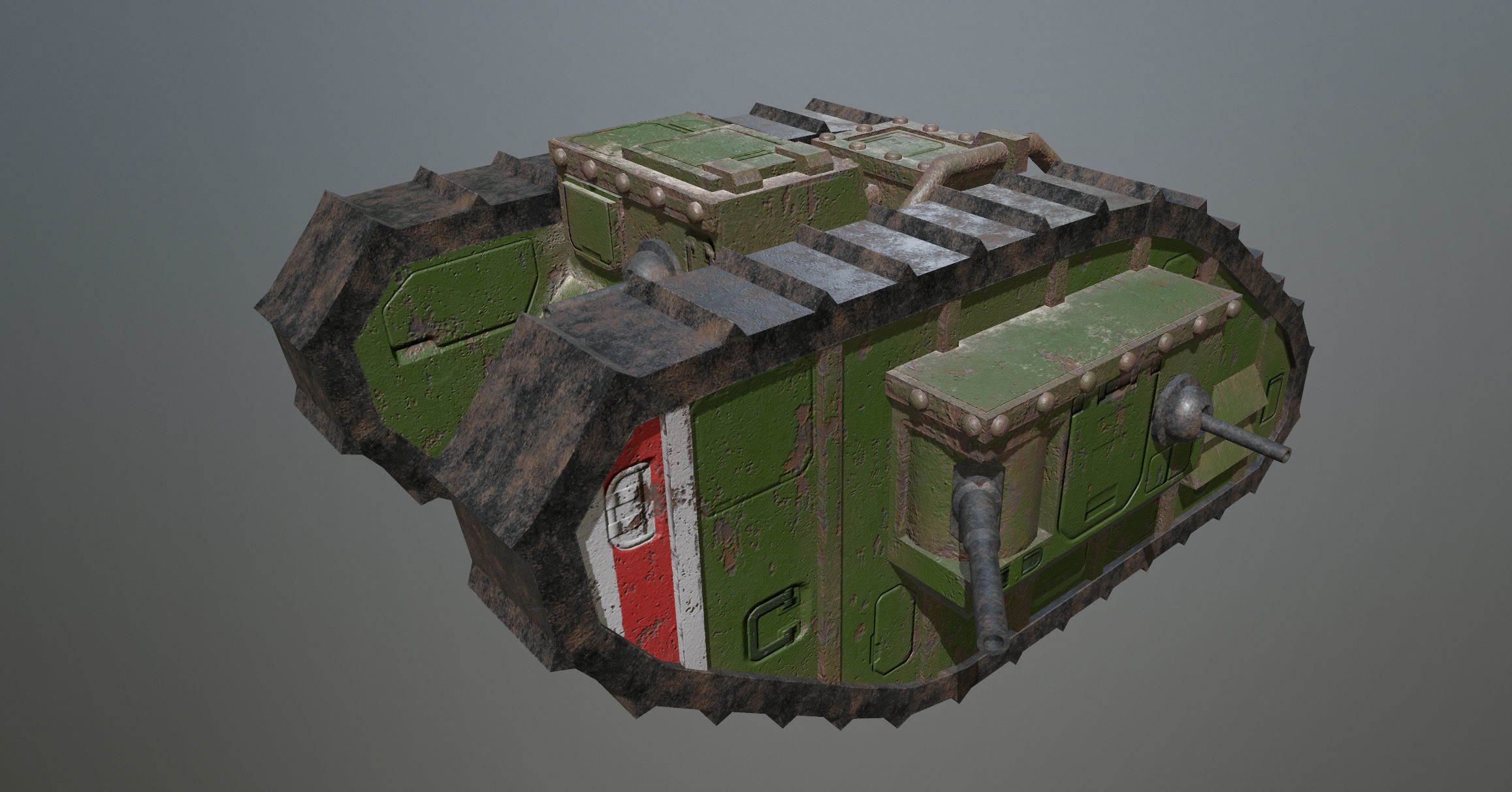 3D model Tank Mark V PBR VR / AR / low-poly rigged | CGTrader