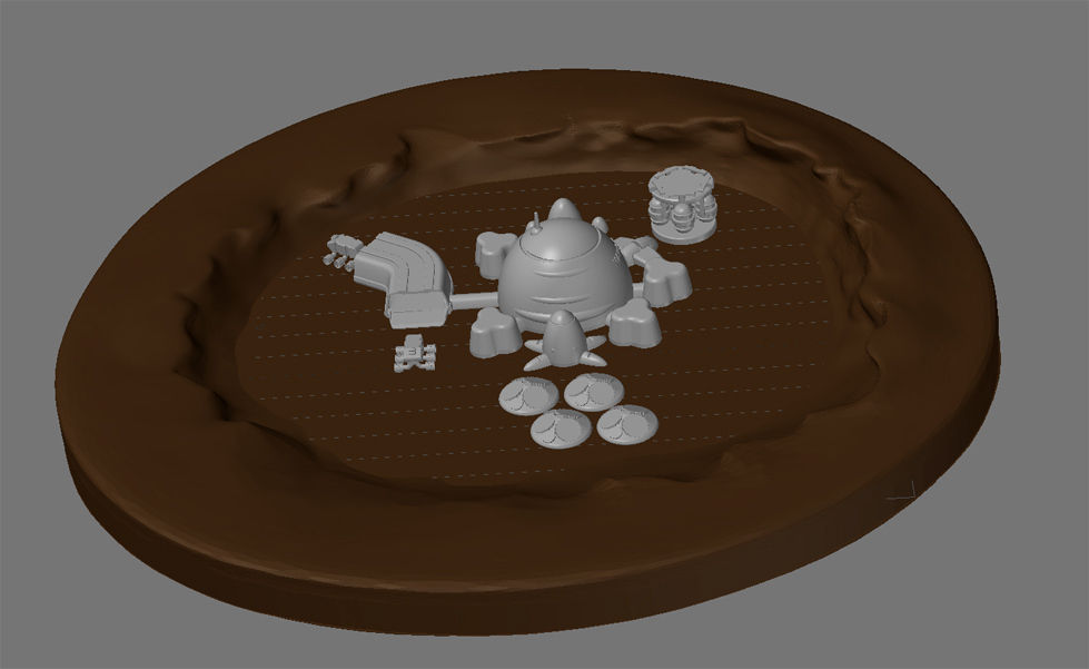 Mars base Inside Victoria Crater free 3D model 3D printable | CGTrader