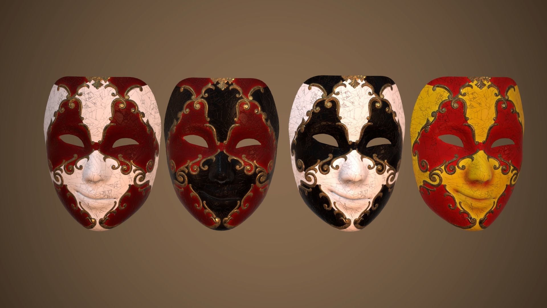 3D model Venetian collection VR / AR / low-poly | CGTrader