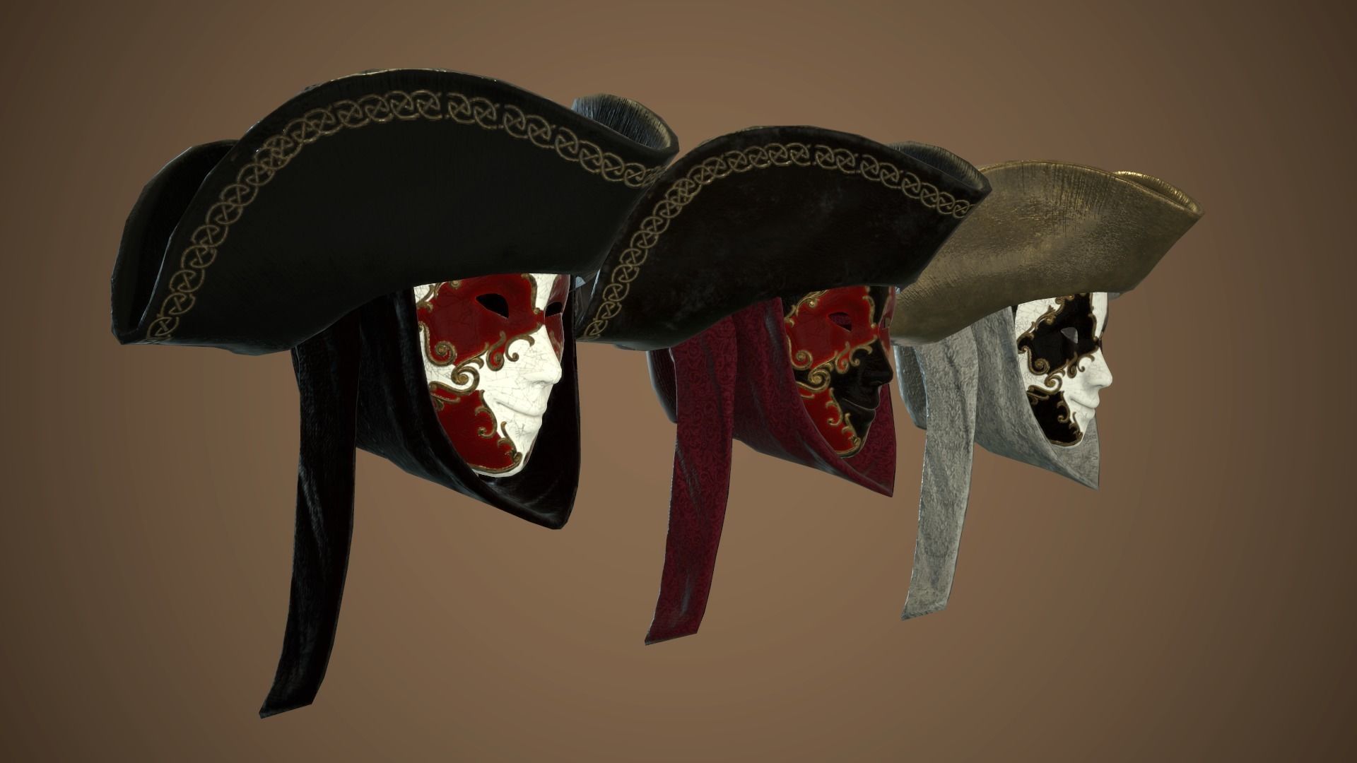 3D model Venetian collection VR / AR / low-poly | CGTrader