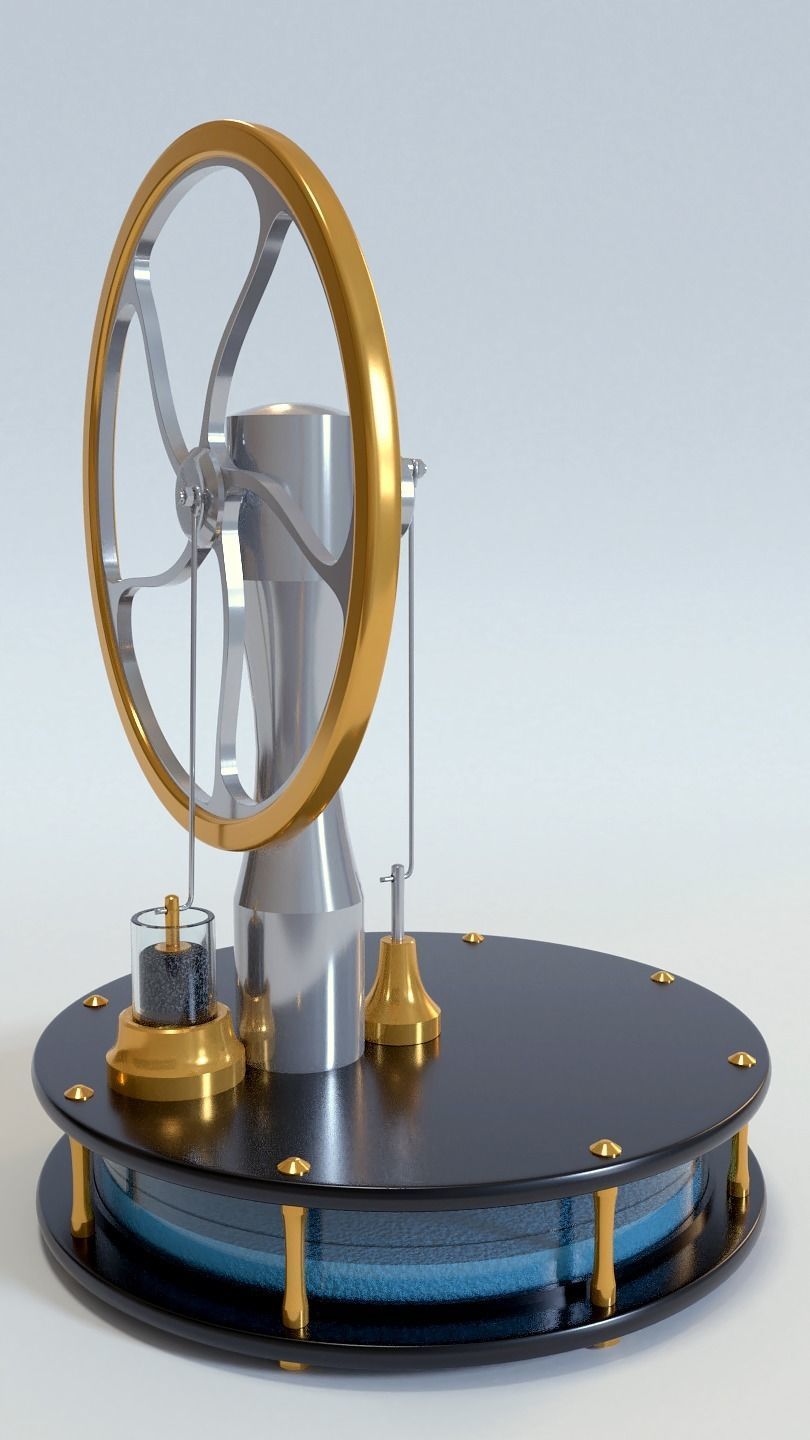 Stirling engine animated 3D model animated rigged | CGTrader