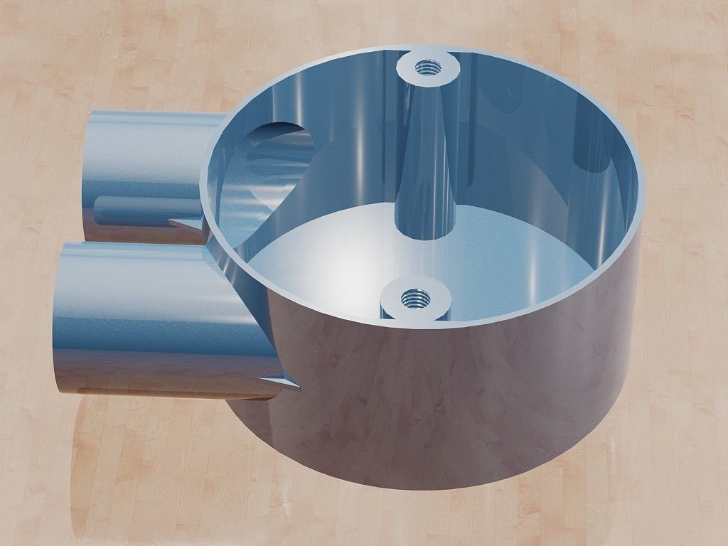 Branch Two Way- U Conduit Box -20mm 3D model 3D printable | CGTrader