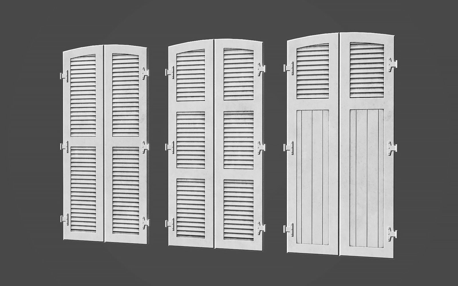 3D model Modular french window VR / AR / low-poly | CGTrader