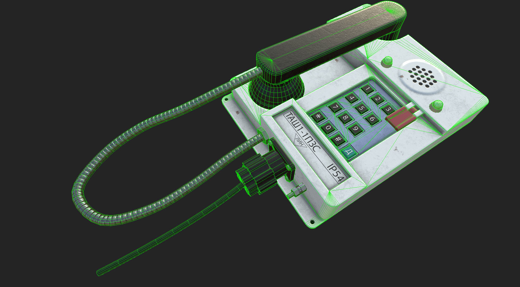 3D model mining telephone VR / AR / low-poly | CGTrader
