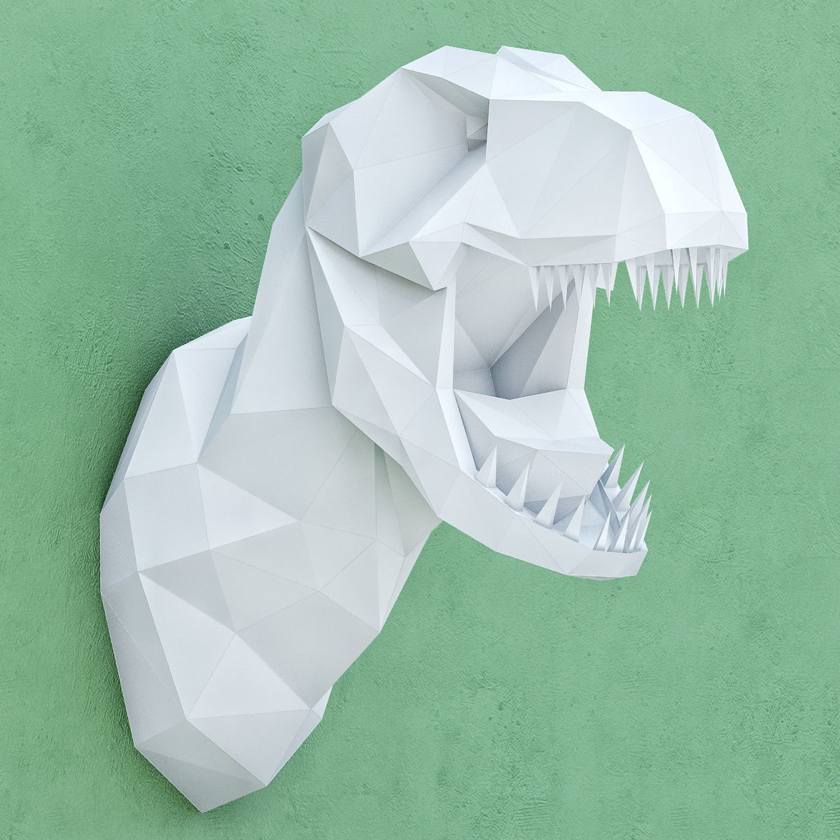 DRACON PAPER HEAD 3D model | CGTrader