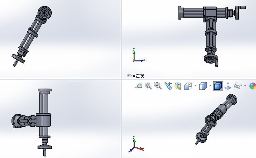 The Xz axis manual adjustment mechanism 3D model | CGTrader