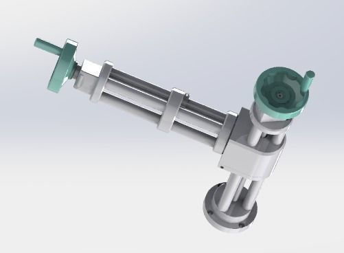 The Xz axis manual adjustment mechanism 3D model | CGTrader