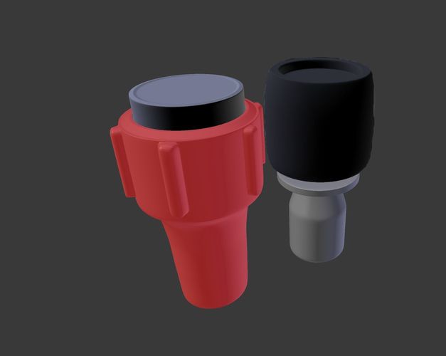 Cessna TPM Throttle Prop Mixture Handles 3D model 3D printable | CGTrader