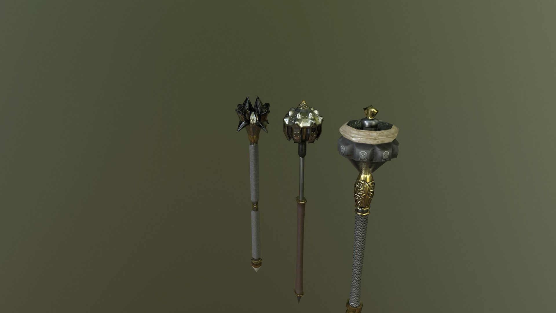 Sceptre pack PBR free VR / AR / low-poly 3D model | CGTrader