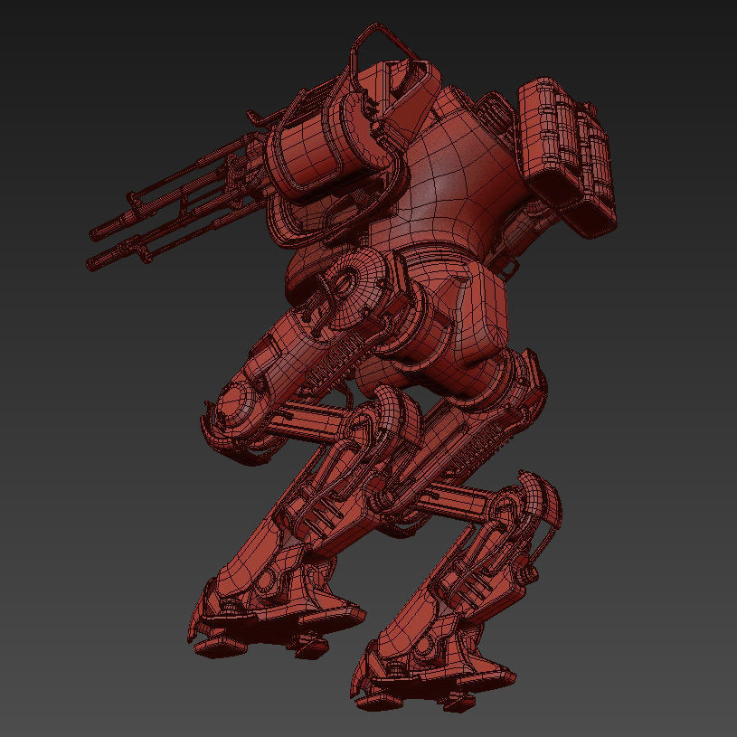 Robot rocket launcher 3D model | CGTrader