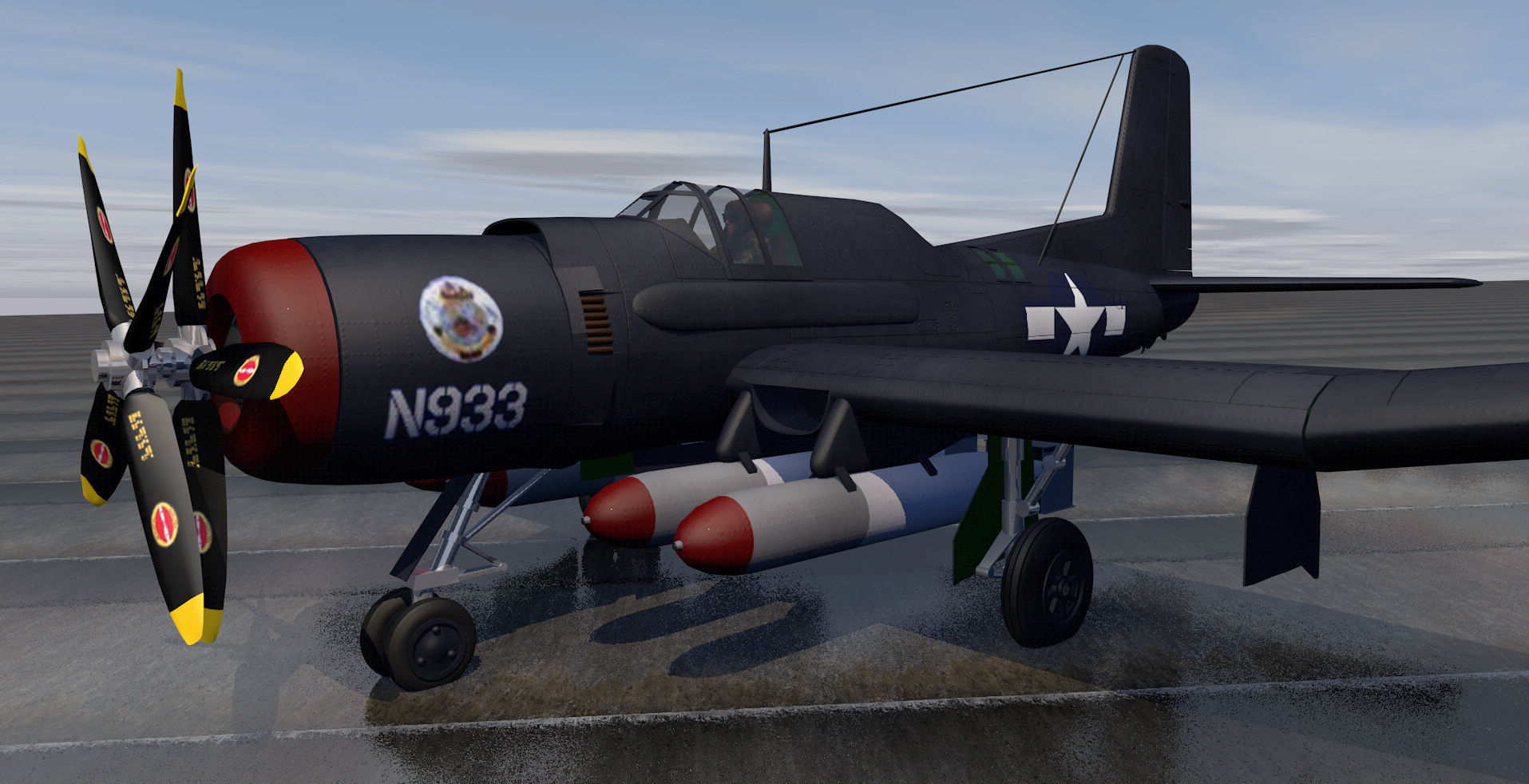 Douglas XTB2D-1 Skypirate 3D model | CGTrader