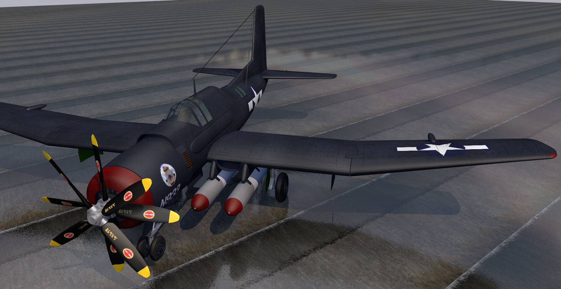 Douglas XTB2D-1 Skypirate 3D model | CGTrader