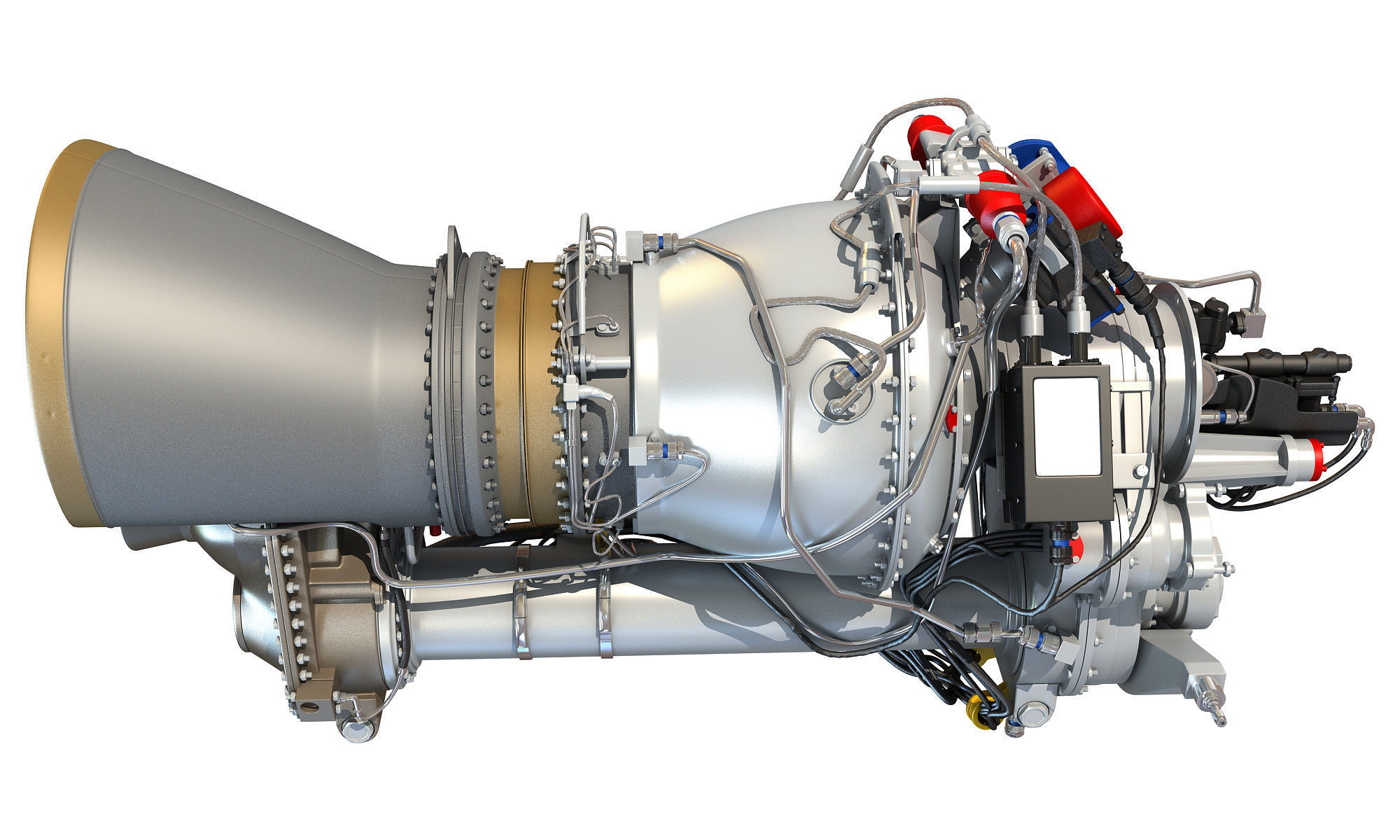 Turboshaft Helicopter Engine 3D model | CGTrader