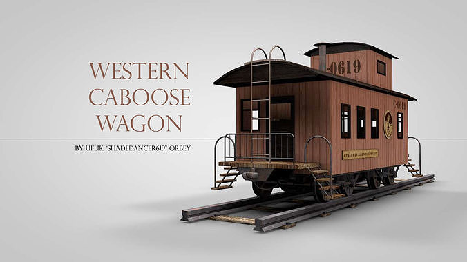 Western Caboose Wagon 3D model | CGTrader