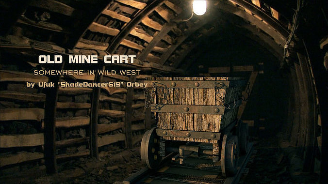 Old Minecart 3D model | CGTrader