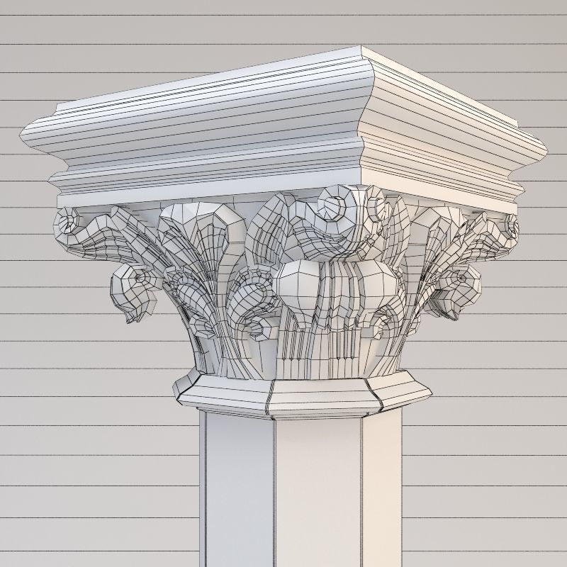 Gothic column CNC 3D model | CGTrader