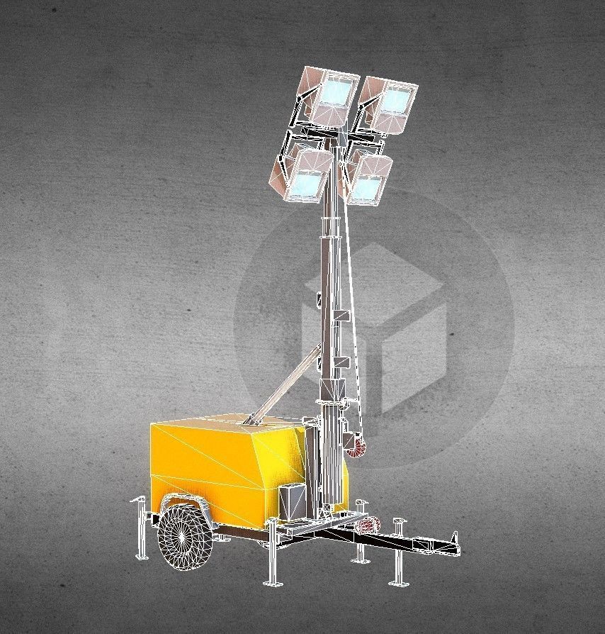 3D model JCB LIGHTING TOWERS VR / AR / low-poly | CGTrader