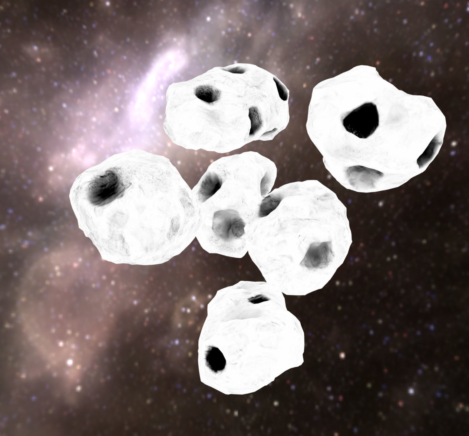 3D model Asteroid pack VR / AR / low-poly | CGTrader