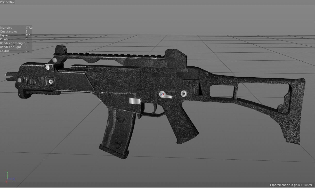 G36C FR free 3D model | CGTrader