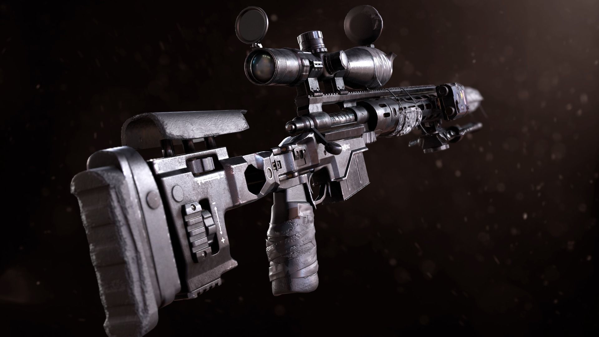 XM2010 Sniper Rifle - Mid Poly 3D model | CGTrader