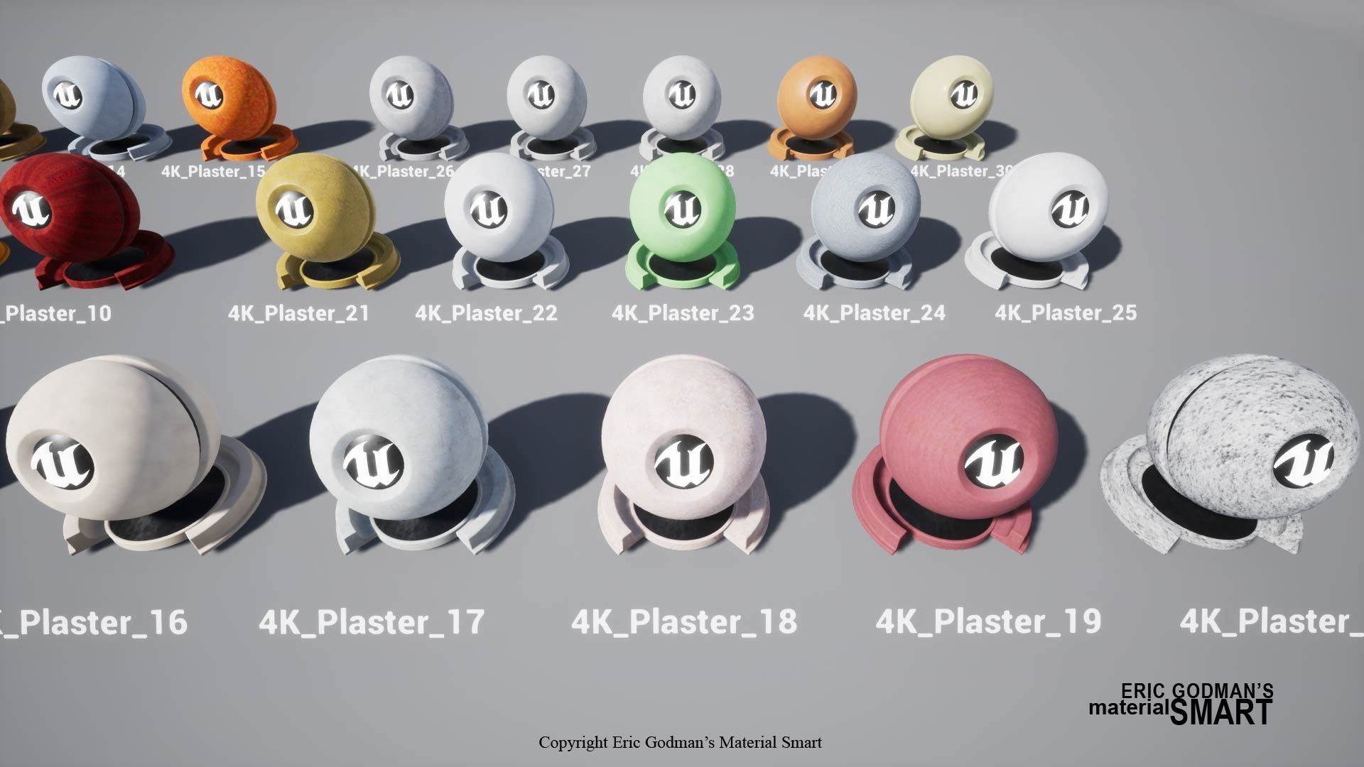 Plaster Materials 3D model | CGTrader