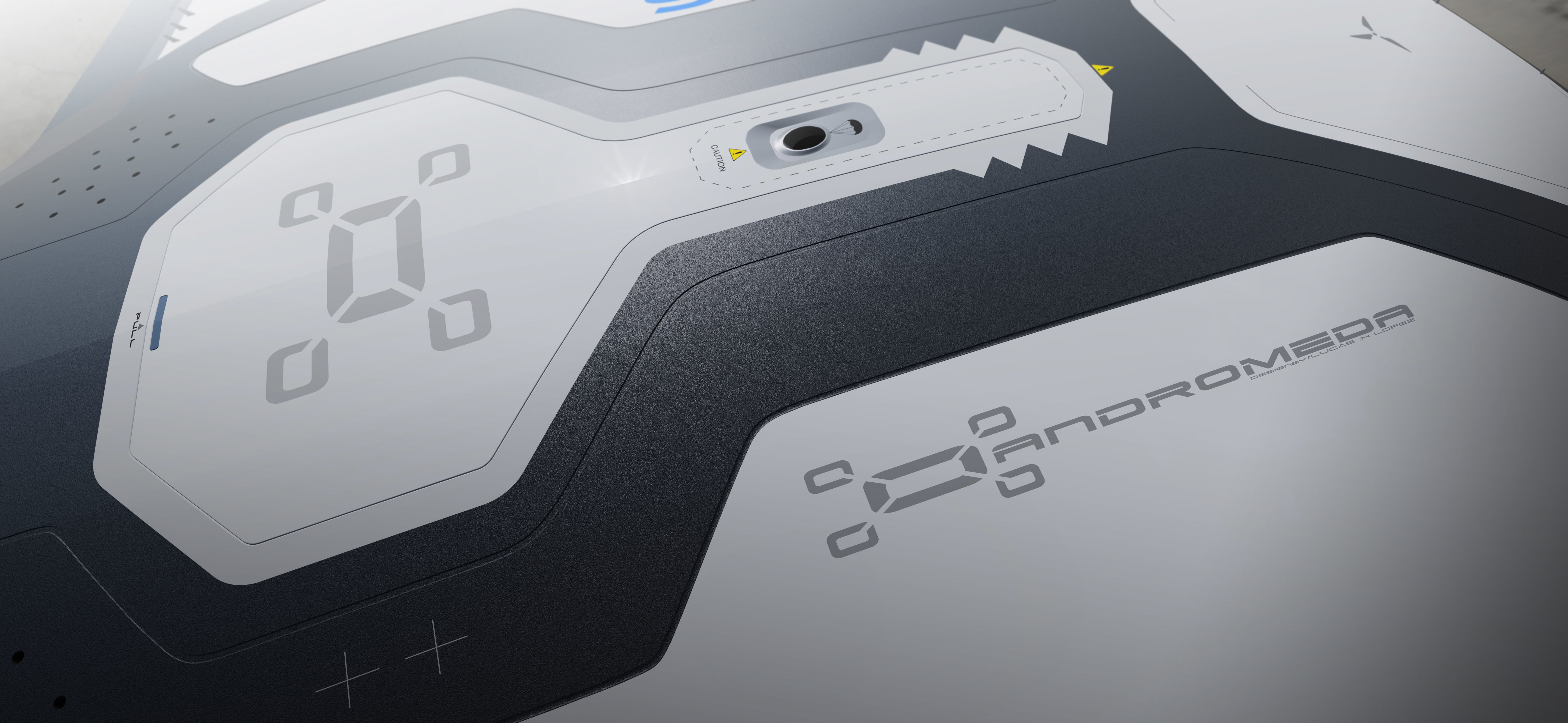 3D model ANDROMEDA AIRBUS DRONE VR / AR / low-poly | CGTrader