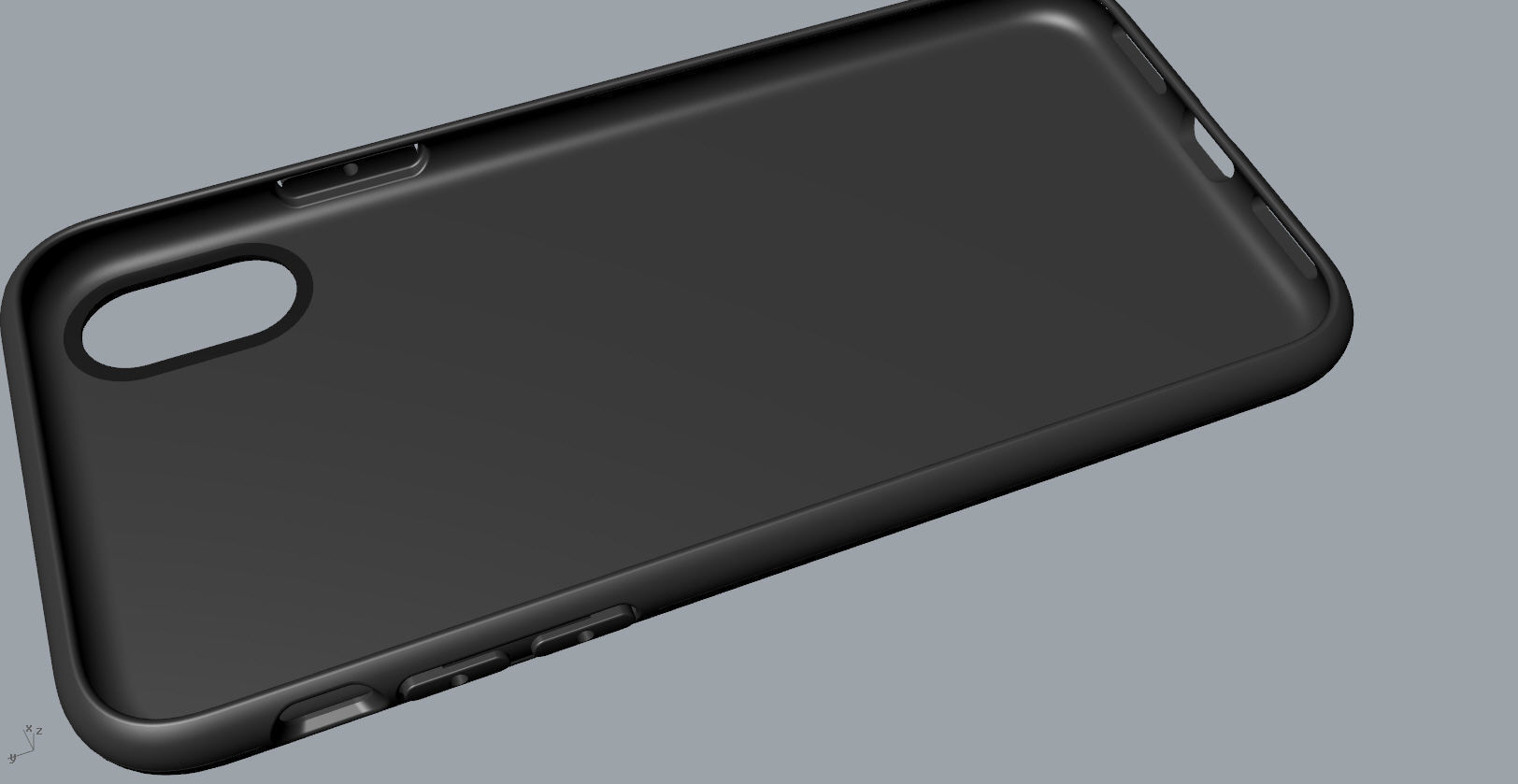 Original customizable design iphone x black case 3D model 3D model 3D ...