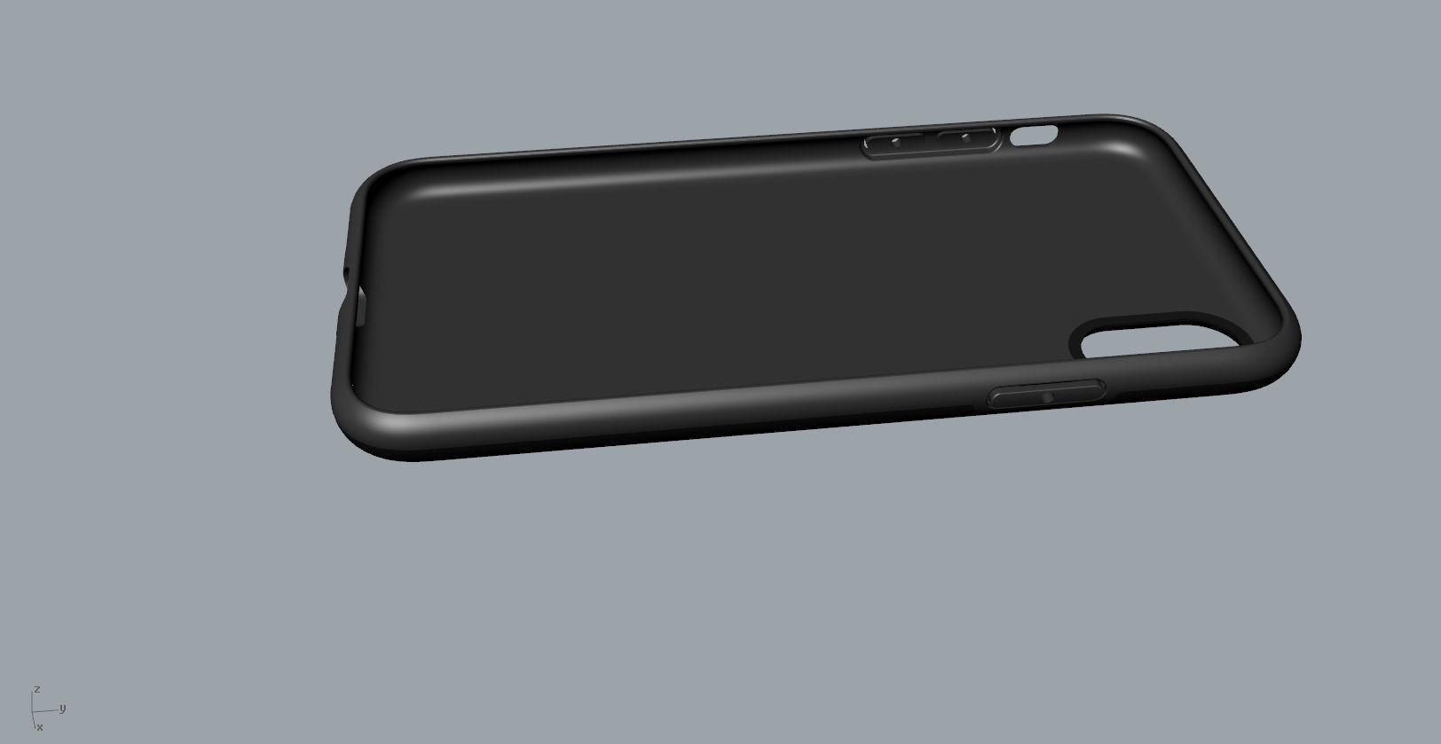 Original customizable design iphone x black case 3D model 3D model 3D ...